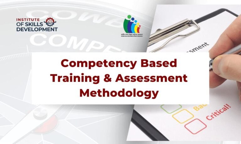 Competency Based Training & Assessment Methodology - ISD- Institute of ...